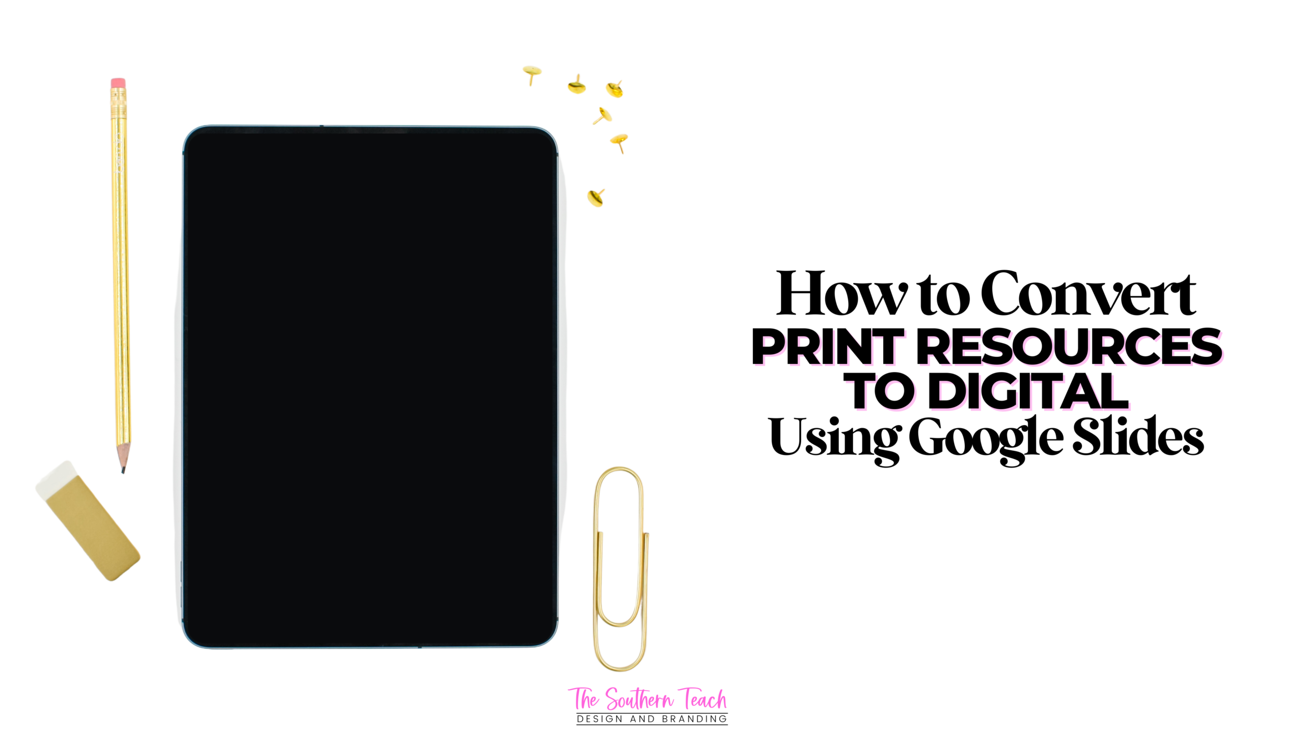 How To Convert Print Resources To Digital Using Google Slides The
